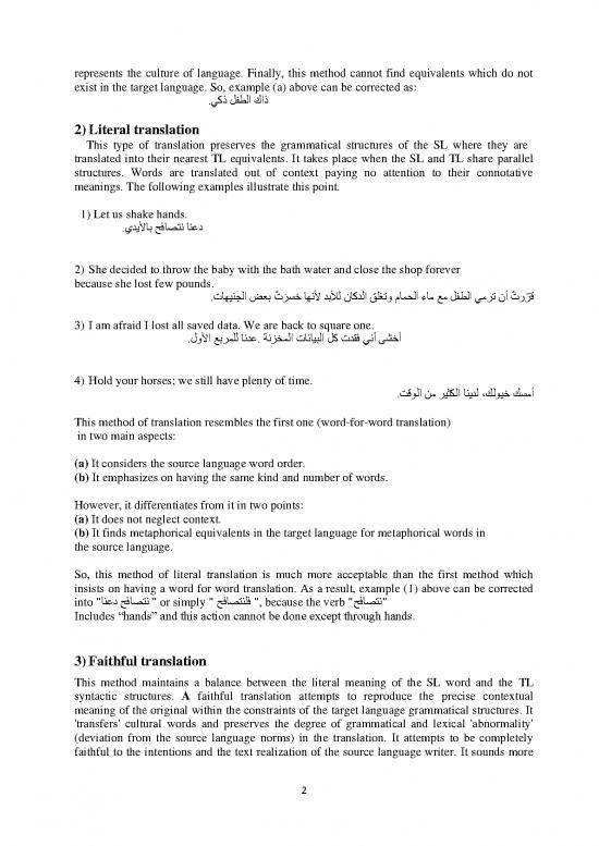 Methods Of Translation Pdf 87501 Lecture Types And Methods Of Translation