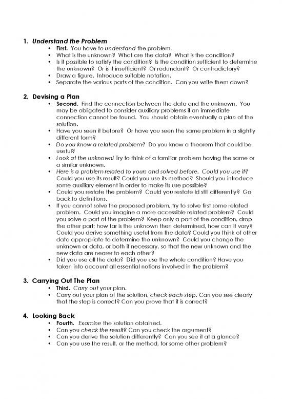 Problem Solving Book Pdf Parramatta Marist High Building A