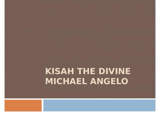 Power Point Motivasi - Kisah The Divine Michael Angelo Yoga