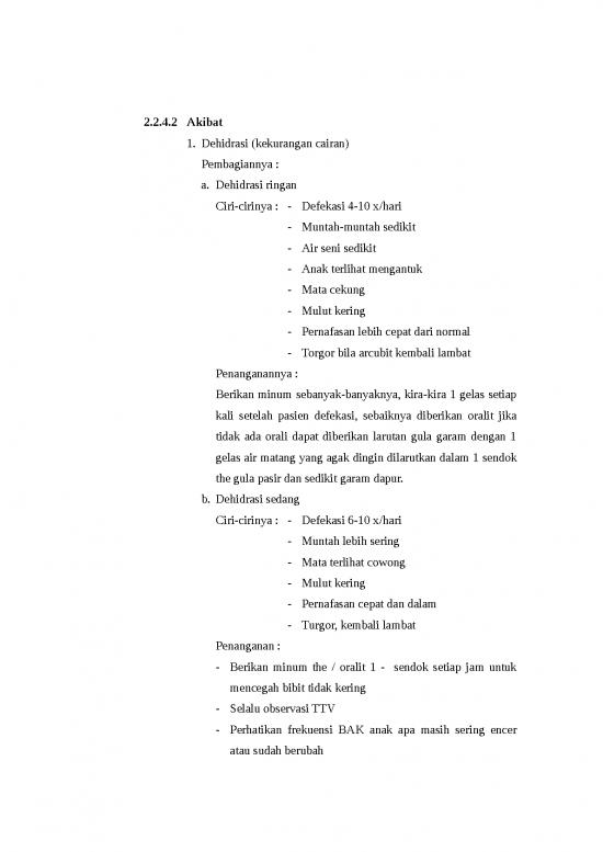 Contoh Asuhan Keperawatan Diare 46 | Asuhan Kebidanan Diare
