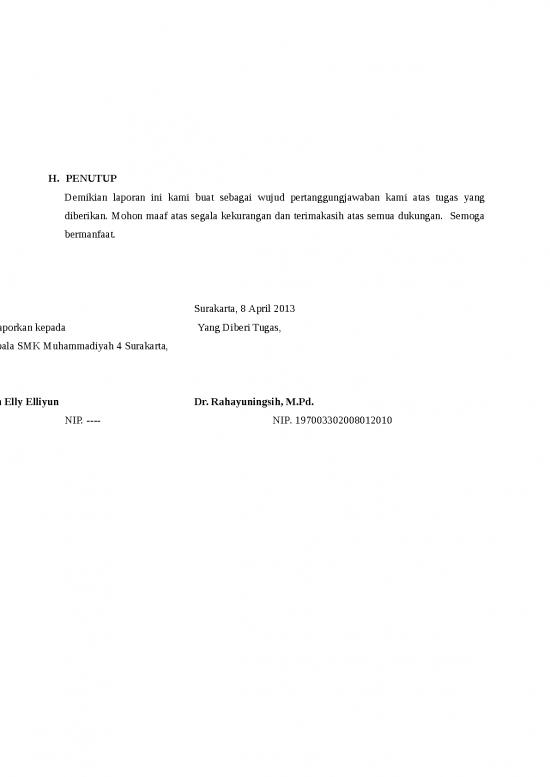 Laporan Doc 1275 | Contoh Laporan Kegiatan Seminar