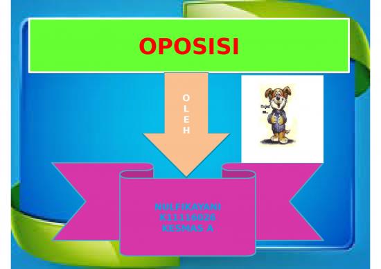 Pengertian Oposisi