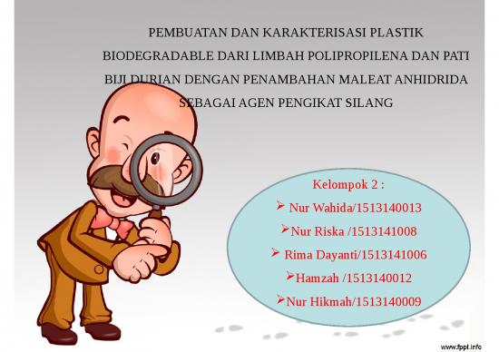 Pembuatan Dan Karakterisasi Plastik Biodegradable Dari Limbah ...