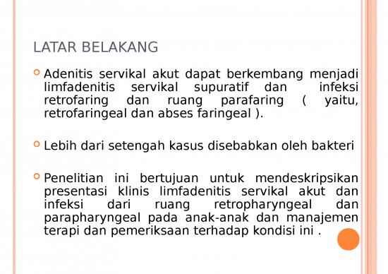 Power Point Manajemen 3260 | Limfadenitis Servikal Akut Dan Infeksi ...
