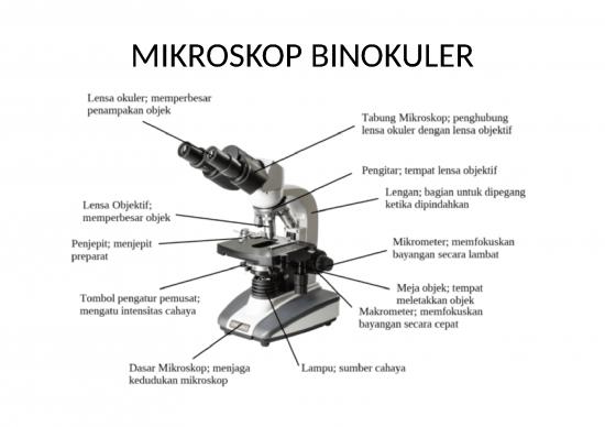 Fungsi Revolver Pada Mikroskop 3530 | Mikroskop Dan Sitologi - Pengenalan