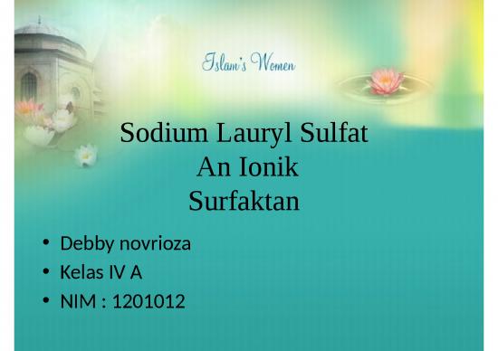 Larutan Blanko Adalah 4190 | Sodium Lauryle Sulfat Surfaktan