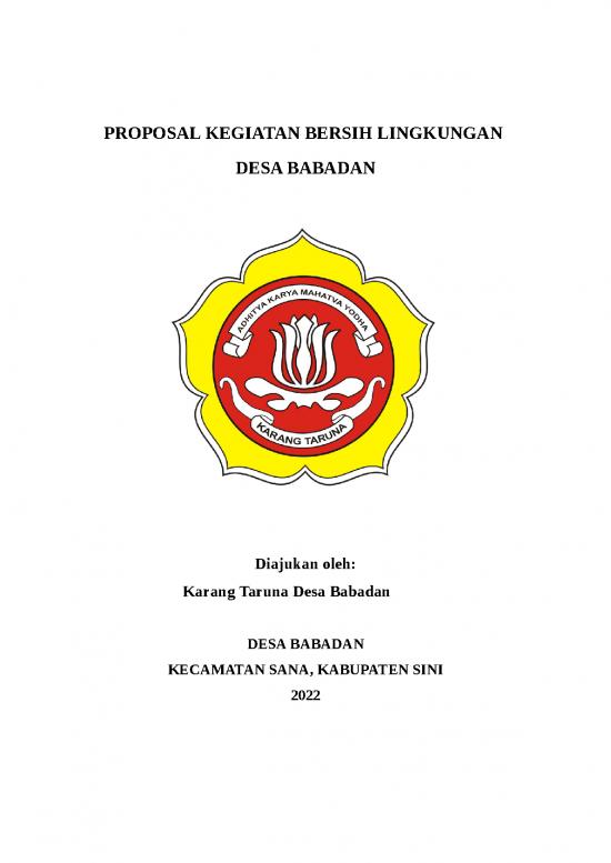 Proposal Tentang Sampah 25758 | 1 Kerja Bakti Contoh Proposal Kegiatan ... Proposal Tentang Sampah 25758 | 1 Kerja Bakti Contoh Proposal Kegiatan ...
