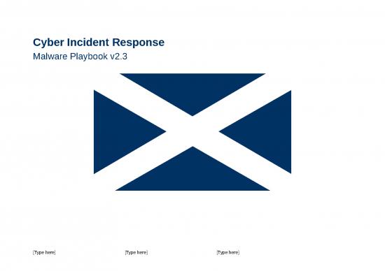 Playbook 23944 | Cyber Incident Response Generic Malware Playbook V3 Playbook 23944 | Cyber Incident Response Generic Malware Playbook V3