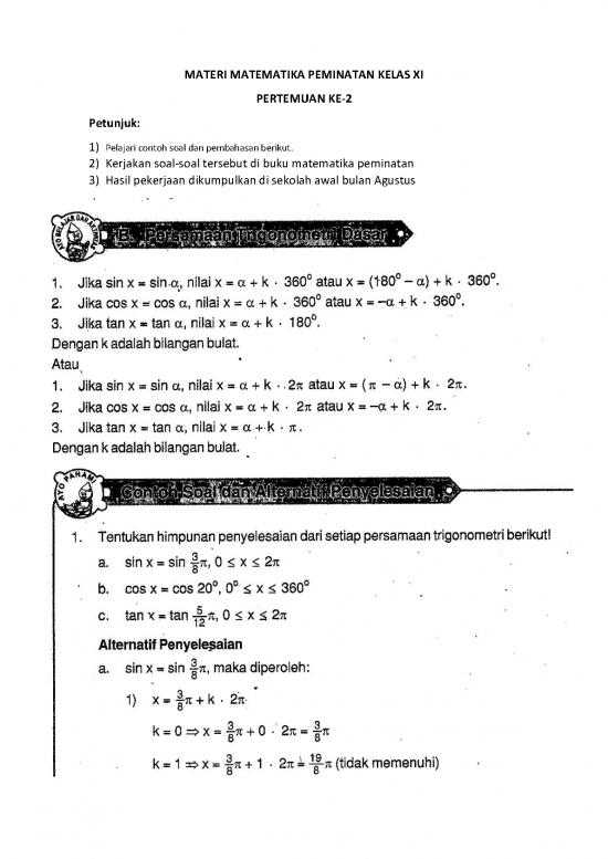 Materi Kelas 11 - Kelas Xi Id 24448 | Materi Matematika Peminatan Kelas Xi