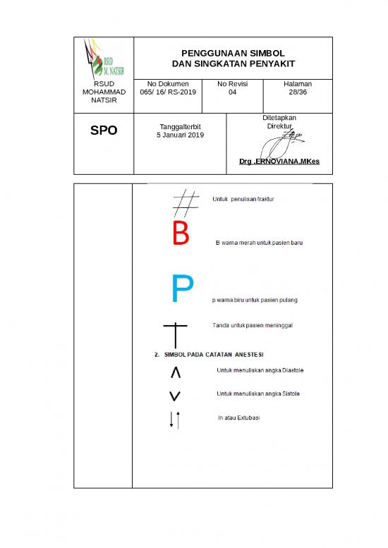 11 Spo Pengunaan Simbol Dan Singkatan Penyakit
