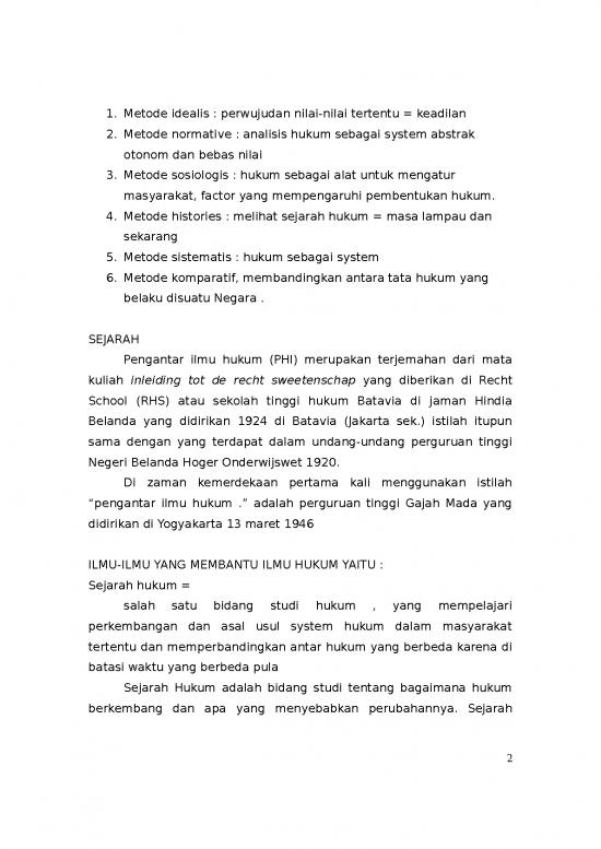 Ilmu Pengantar Hukum 24382 | Materi 1 Pengantar Ilmu Hukum Ilmu Pengantar Hukum 24382 | Materi 1 Pengantar Ilmu Hukum