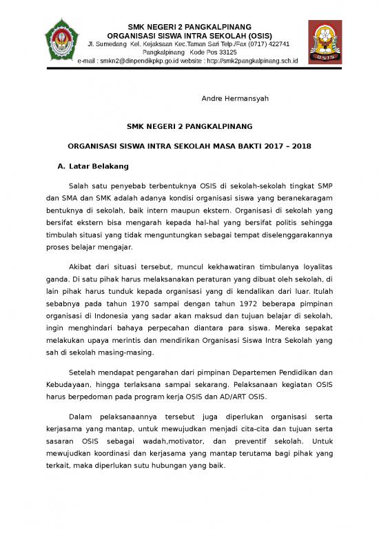 Kerangka Pemikiran 24979 | Program Kerja Osis Smk Negeri 2 Pangkalpinang