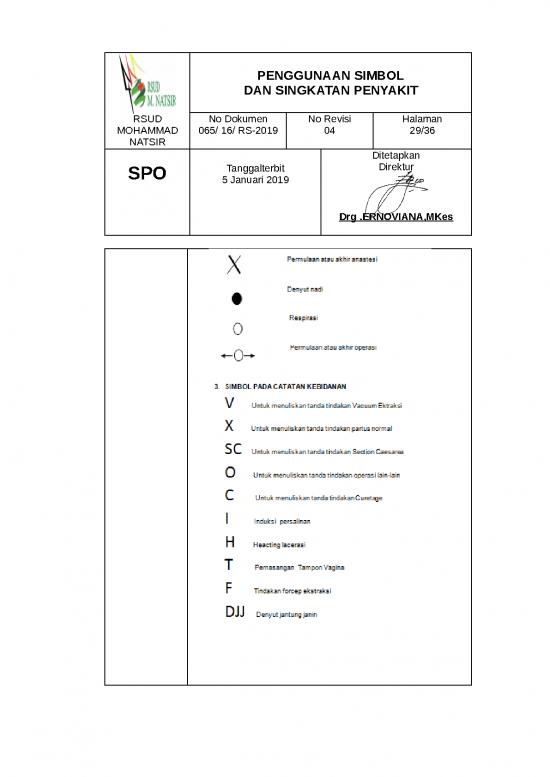 11 Spo Pengunaan Simbol Dan Singkatan Penyakit