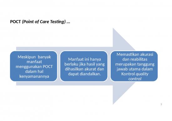Chemistry Ppt 26267 | Penjaminan Mutu Pemeriksaan Poct