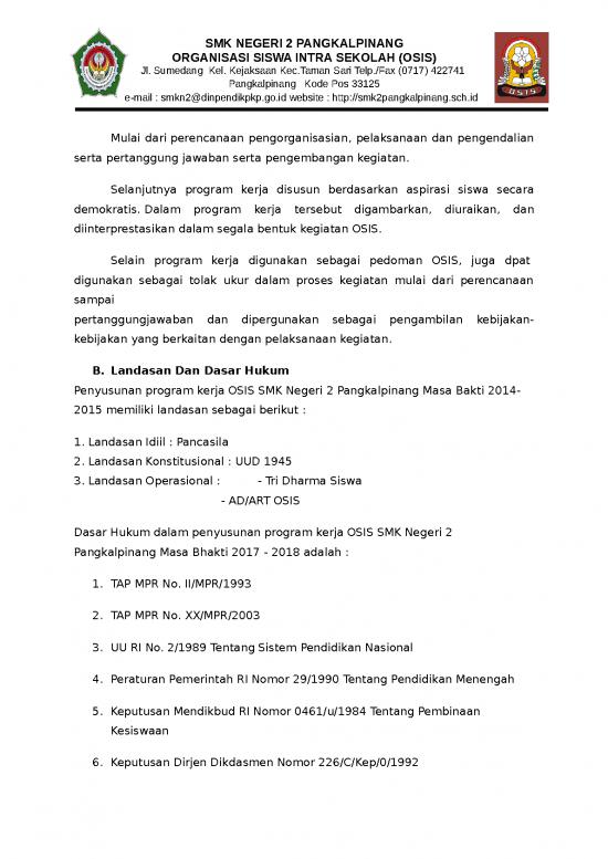 Kerangka Pemikiran 24979 | Program Kerja Osis Smk Negeri 2 Pangkalpinang