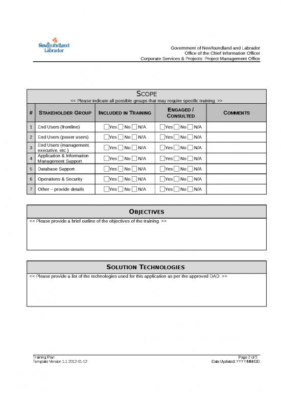 Project Management Spread Sheet 28411 | Pmo Docs Training Plan Template