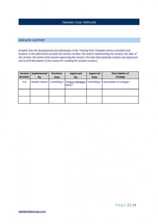 Project Plan Spreadsheet 28396 | Training Plan Template