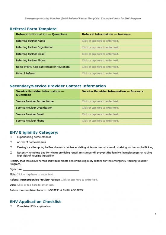 Voucher Word Format 28941 | Covid 19 Ehv Referral Packet Template Example Forms For Ehv Program