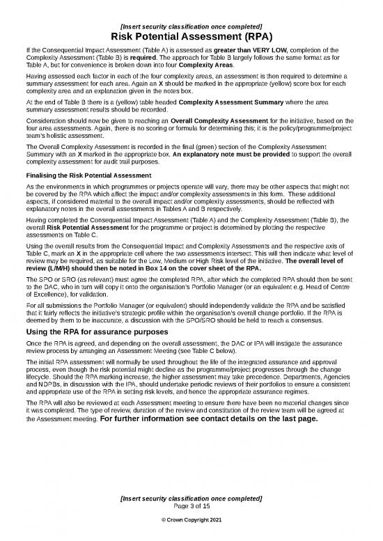 Business Leaflet Template Free 28821 | Risk Potential Assessment Form ...