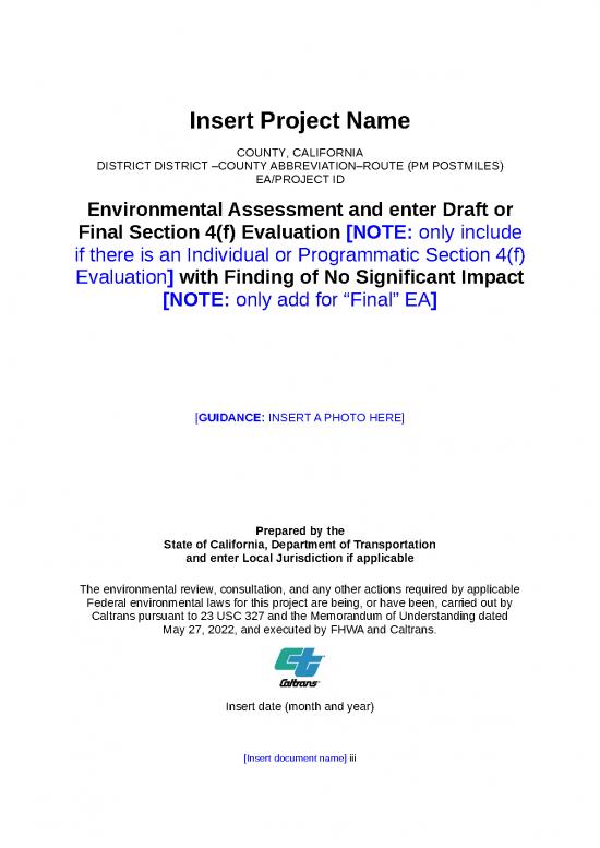 Streamlined Nepa Ea Writing Template A11y