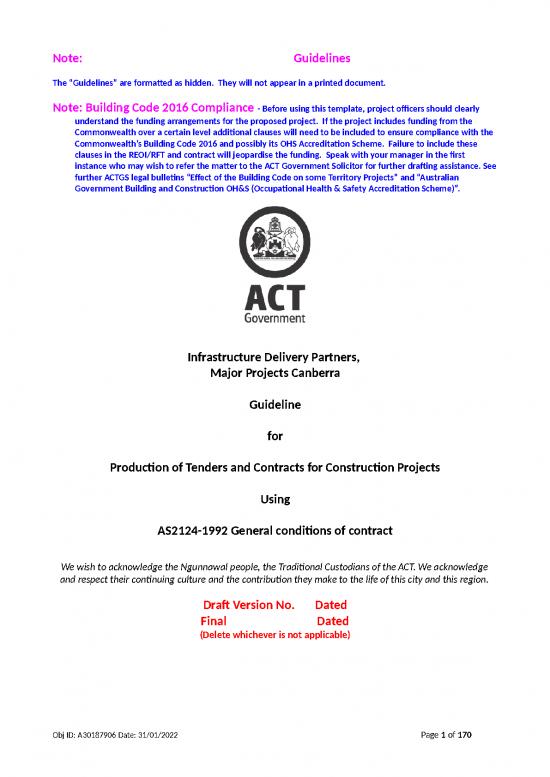 Construction Spreadsheet 29257 | As2124 Construction Request For Tender ...