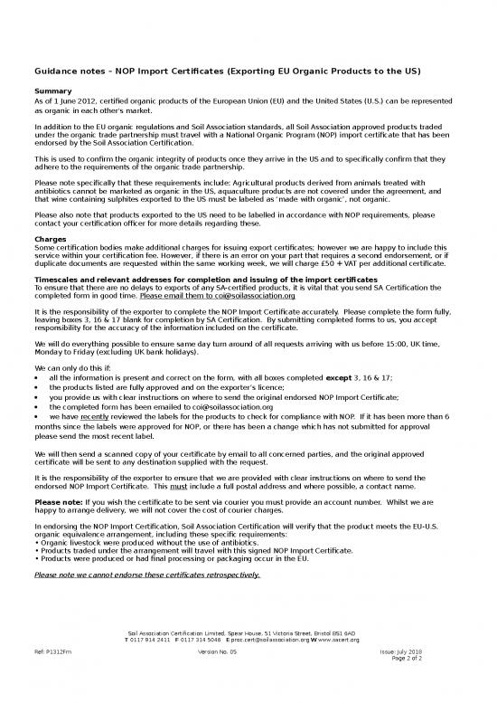 Certificate Word Format 30280 | Guidance Notes Nop Import Certificate Certificate Word Format 30280 | Guidance Notes Nop Import Certificate
