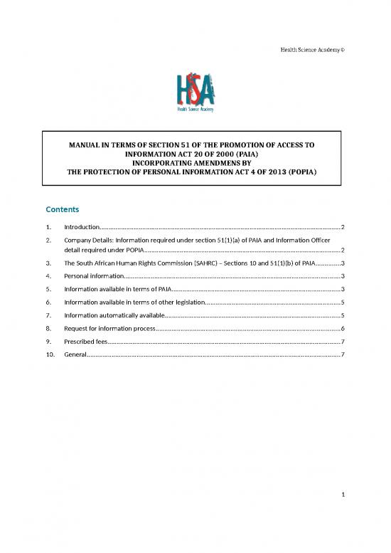 Company Presentation Template 29582 | Hsa Paia Manual 2021 Final
