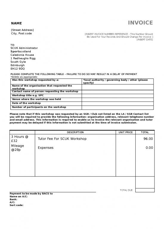 Invoice Template Word 30467 | New Invoice Template