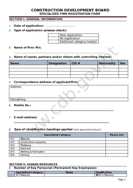 Construction Spreadsheet 31374 | Revised Specialized Firm Registration ...