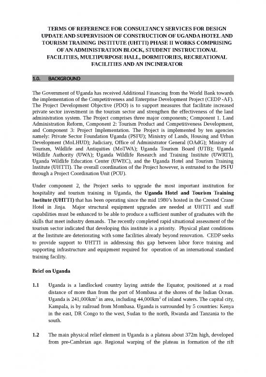 Construction Spreadsheet 29991 | Terms Of Reference Phase Ii