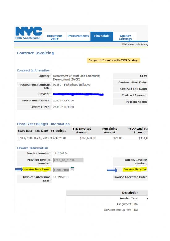 Excel Sheet Download 31297 | (csbg) Hhs Invoice Attachment Template