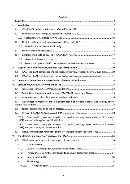 Business Spread Sheet 29694 | Icaap Ilaap Bma Manual 2021 En