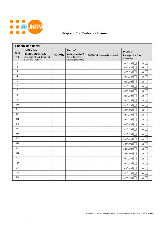 Proforma Format In Word 30698 | Unfpa Request For Proforma Invoice Form ...