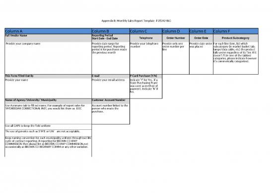 Sales Report Format In Excel Free Download 31493 | Appendix B Monthly ...