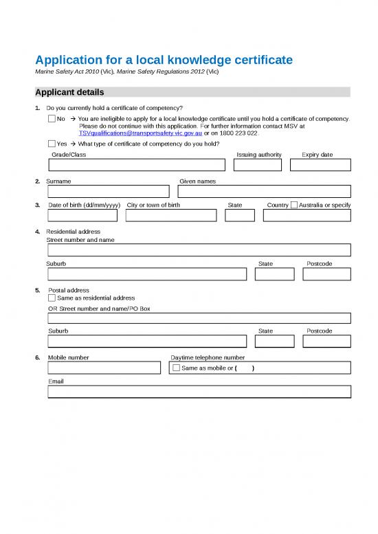 Certificate Word Format 30149 | Cc 9 Local Knowledge Certificate ...