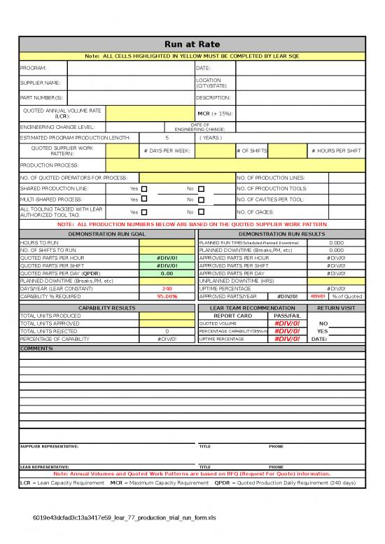 Excel Sample Sheet 32337 | 6019e43dcfad3c13a3417e59 Lear 77 Production ...