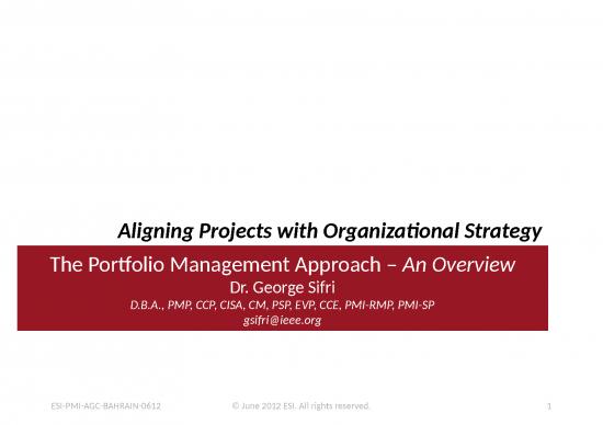 Portfolio Spreadsheet 32280 | Aligning Projects With Organisation Strategy Portfolio Spreadsheet 32280 | Aligning Projects With Organisation Strategy