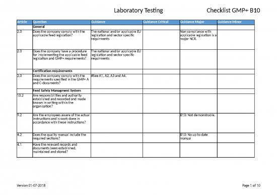 Excel Sheet Work 33555 | Gmp B10 Laboratory Testing