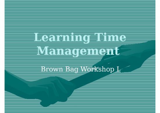 Online Class Ppt 32182 | Ss Learning Time Management