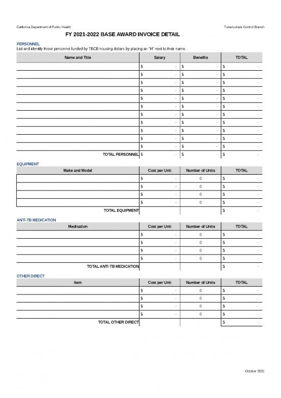 Budget Spreadsheet 33454 | Tbcb Spm Bud Base Award Invoice Fy21 22