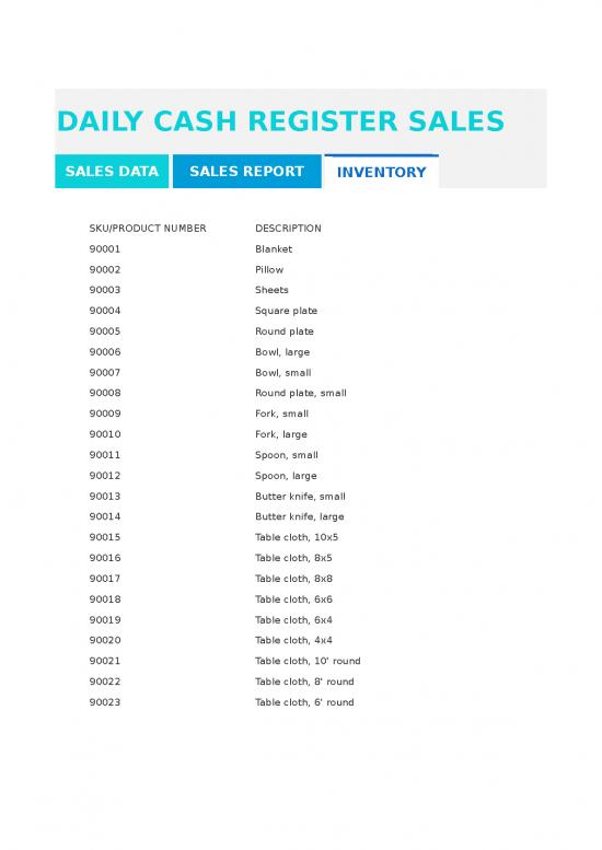 Excel Sample Sheet 33046 | Daily Sales Report Template11