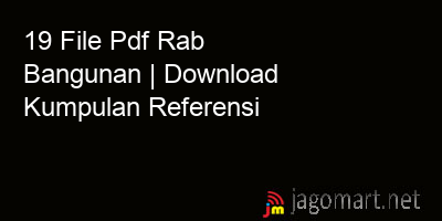 19 File Pdf Rab Bangunan | Download Kumpulan Referensi