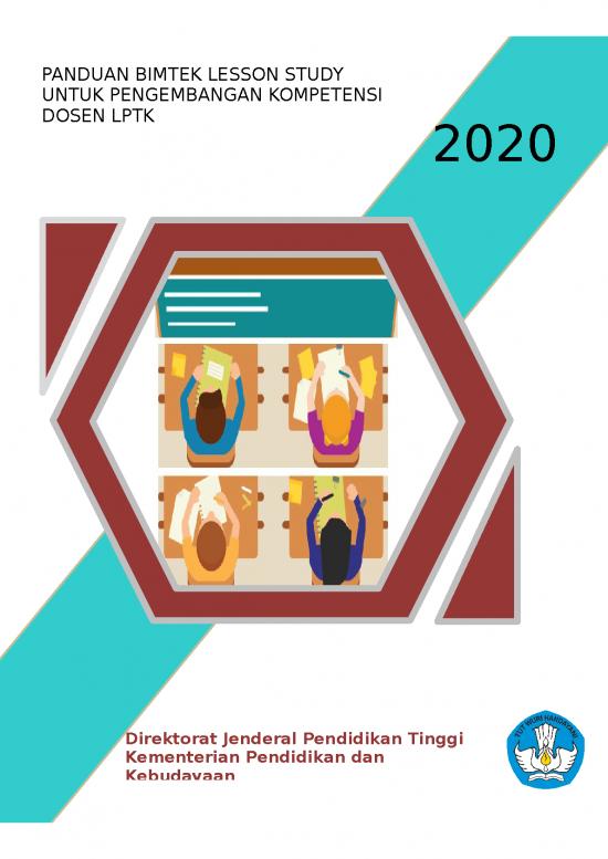 Report Template Doc 34932 | Panduan Bimtek Lesson Study Tahun 2020 Final