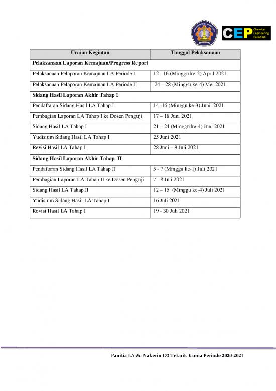 Laporan Pkl 34576 | Lampiran Timeline Kegiatan Prakerin Dan La Tahun ...
