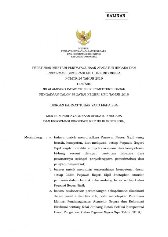 Undang Undang Asn Terbaru Pdf 36874 | Permenpan24 2019 Undang Undang Asn Terbaru Pdf 36874 | Permenpan24 2019