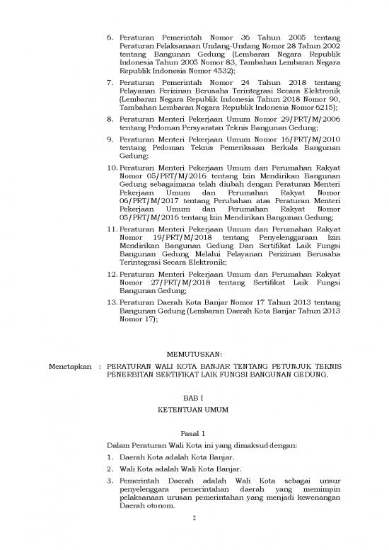 Perwal Nomor 14 Tahun 2021 Ttg Sertifikat Laik Fungsi