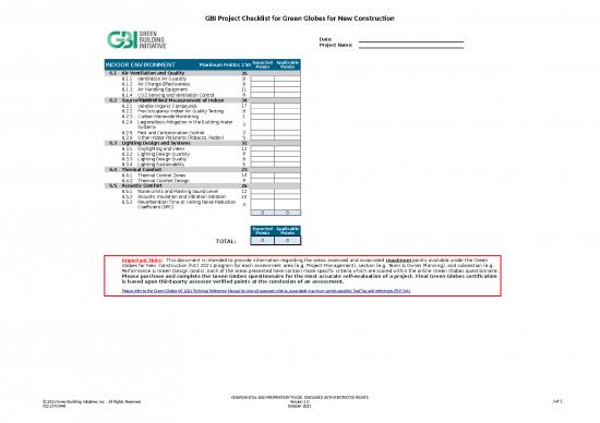 Construction Template Excel 40339 | Green Globes Nc 2021 Project ...