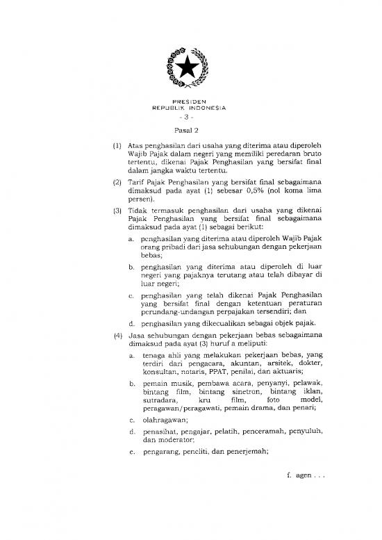 Ekonomi Pdf 39917 | Pp Nomor 23 Tahun 2018