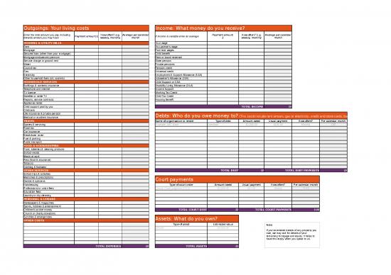 Spreadsheet For Bills 41058 Income And Expenditure Form Example