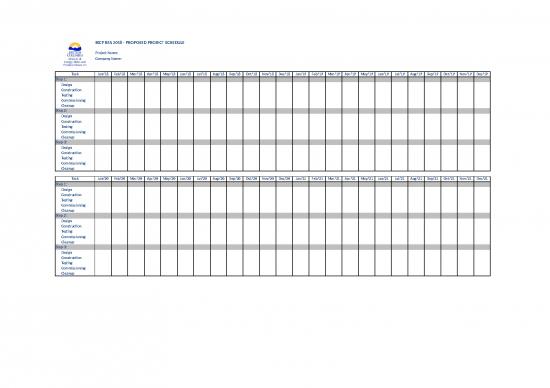 Excel Construction Company 41582 | 2b Rfa Response Template 2018 Schedule